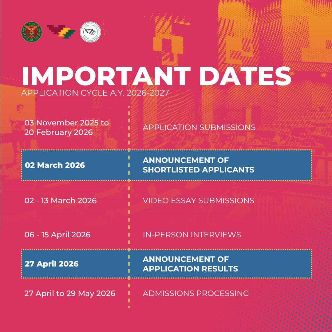 IGP APPLICATION PROCESS | UP College of Architecture
